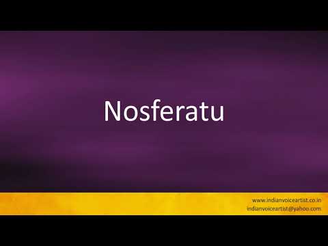 How to pronounce "Nosferatu". (Romanian)
