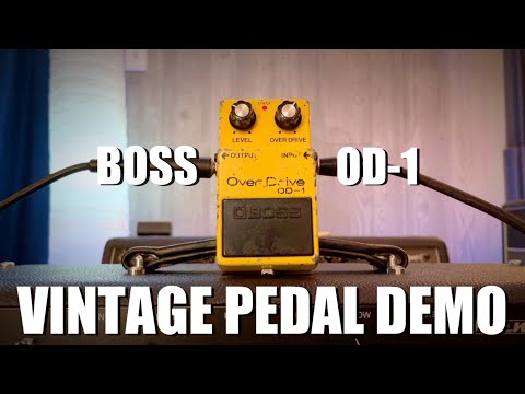 Boss OD-1 Over Drive (Black Label) 1977 - 1985 - Yellow | Reverb