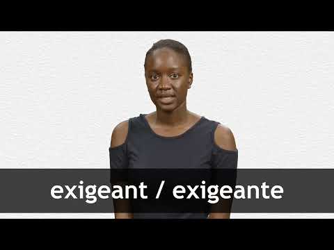 English Translation of “EXIGEANT” | Collins French-English Dictionary