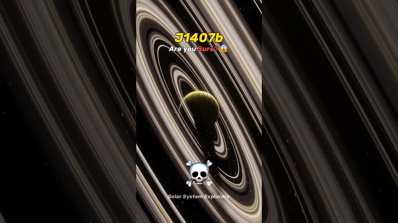 Saturn vs J1407b 😱🤯 #space #saturn #universe