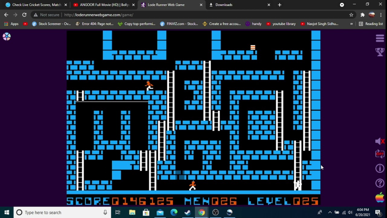 LODE RUNNER CLASSIC 21-30 LEVEL