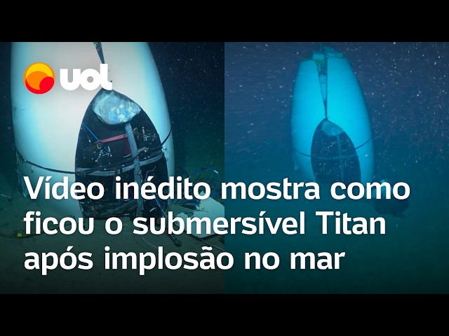 Submersível Titan: Vídeo mostra destroços encontrados após implosão