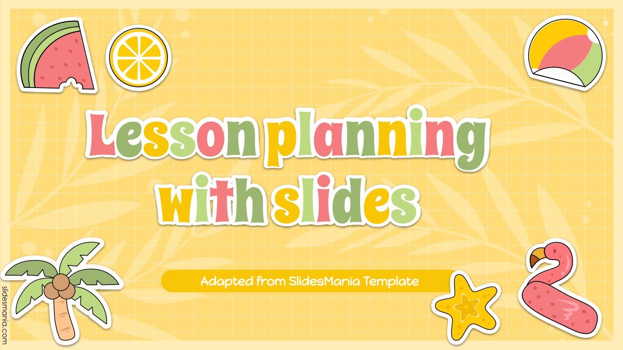 Lesson Planning with Google Slides