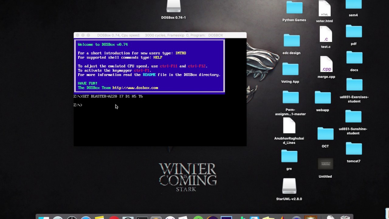 Install MASM 8086 DOSBOX(Run Microprocessors program) on MAC OSX