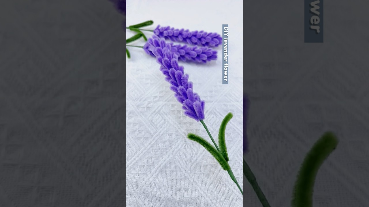 How to make lavender flowers #handmade #diyflowers #gift #flowers #diy #tutorial #craft #lavender