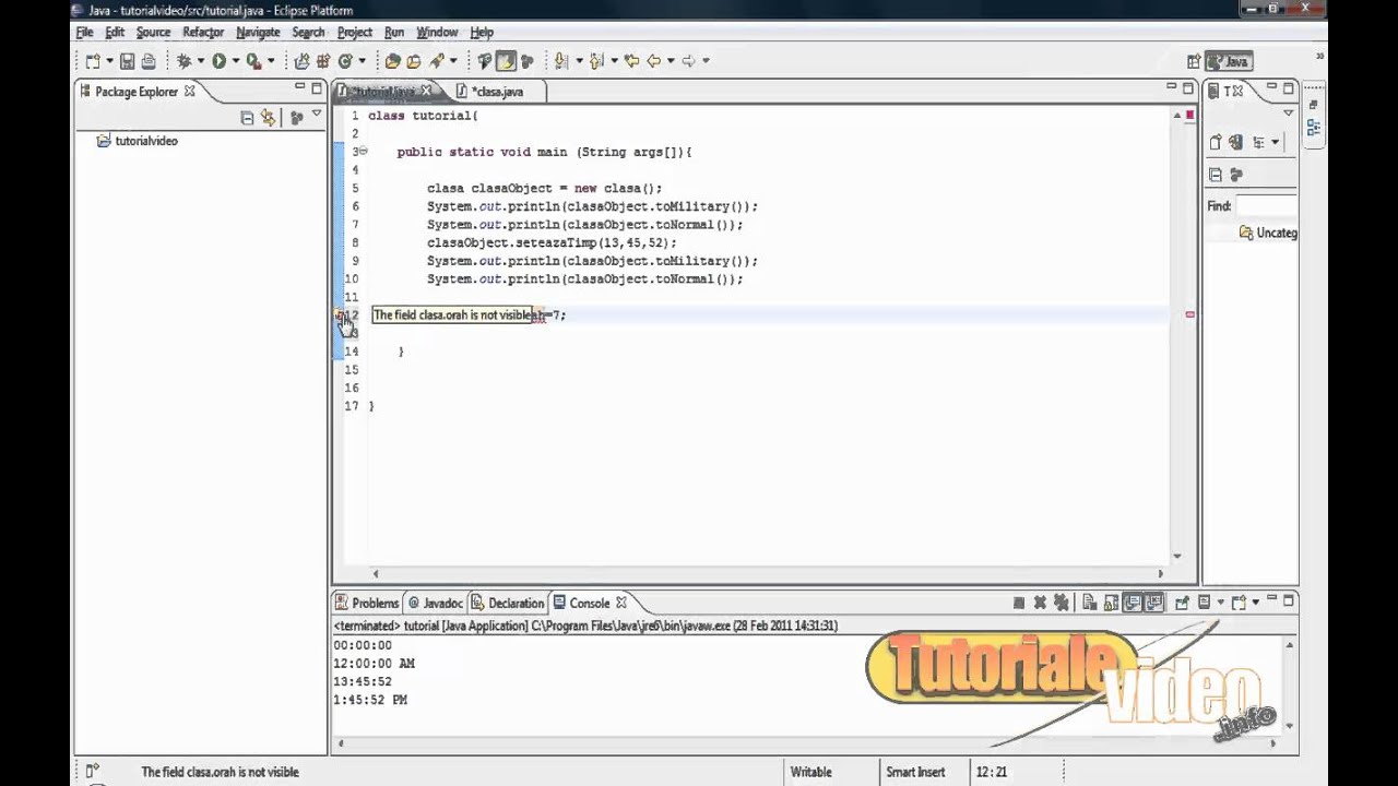 Tutoriale Video java nr 35