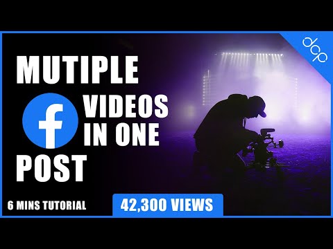 Facebook Multiple Videos In One Post Tutorial - [ Business Page ]