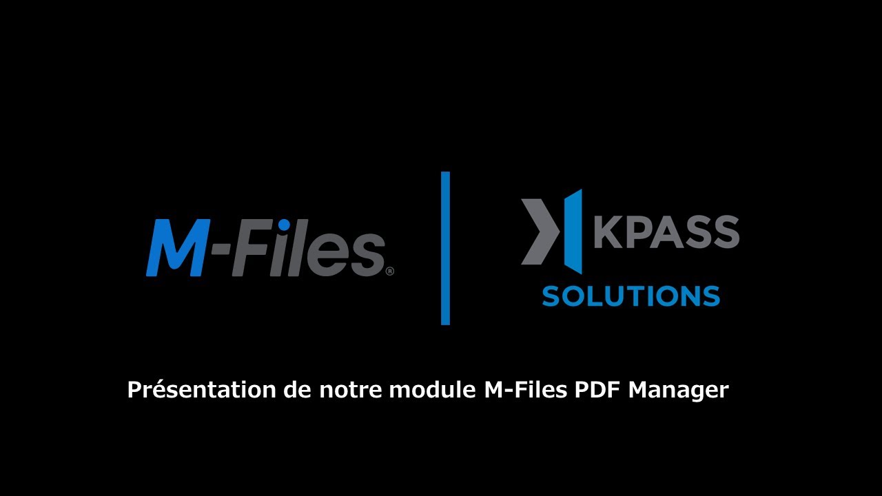 Lancement de notre module M-Files PDF Manager