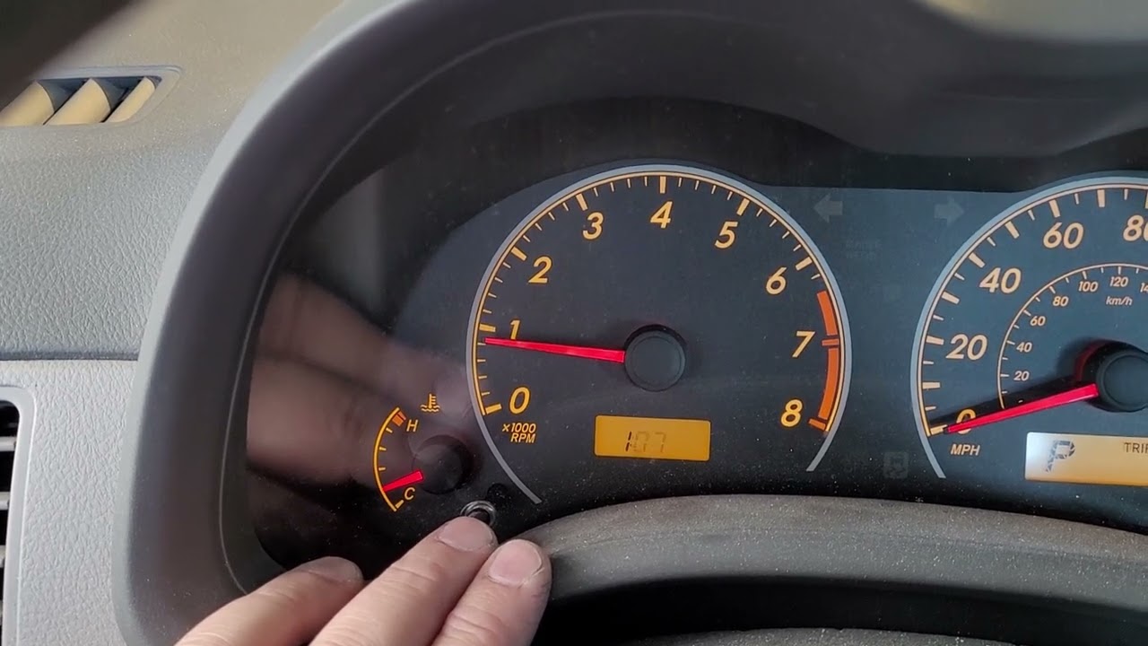 2008 Toyota Corolla Clock Adjustment