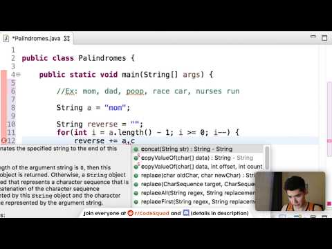 Palindrome Program In Java Tutorial #63