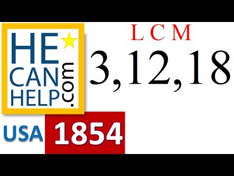 1854 {HECANHELP.COM} LCM in about 2 Minutes Least Common Multiple Developmental Math