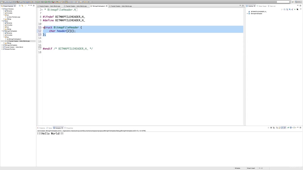 Learn Advanced C++ Programming bitmap file headers