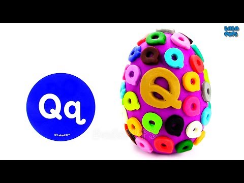 Learn-Q-Letter | Spelling Words that Start with the Letter Q | Surprise Egg Play Doh |Lesson 17