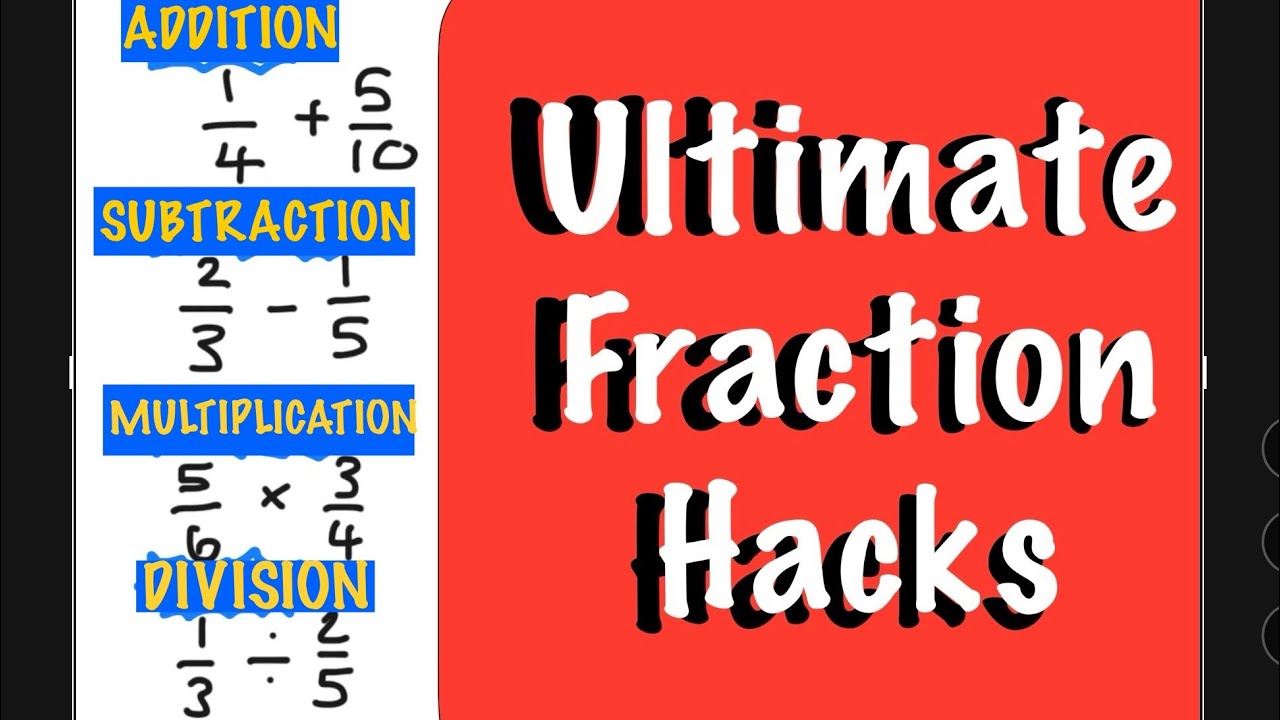 ✨ Master Fractions in Minutes: The Ultimate Hack for Adding, Subtracting, Multiplying & Dividing!