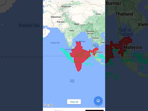 India vs Indonesia size comparison #india #indonesia #geography #maps #map #shorts #world #mapping