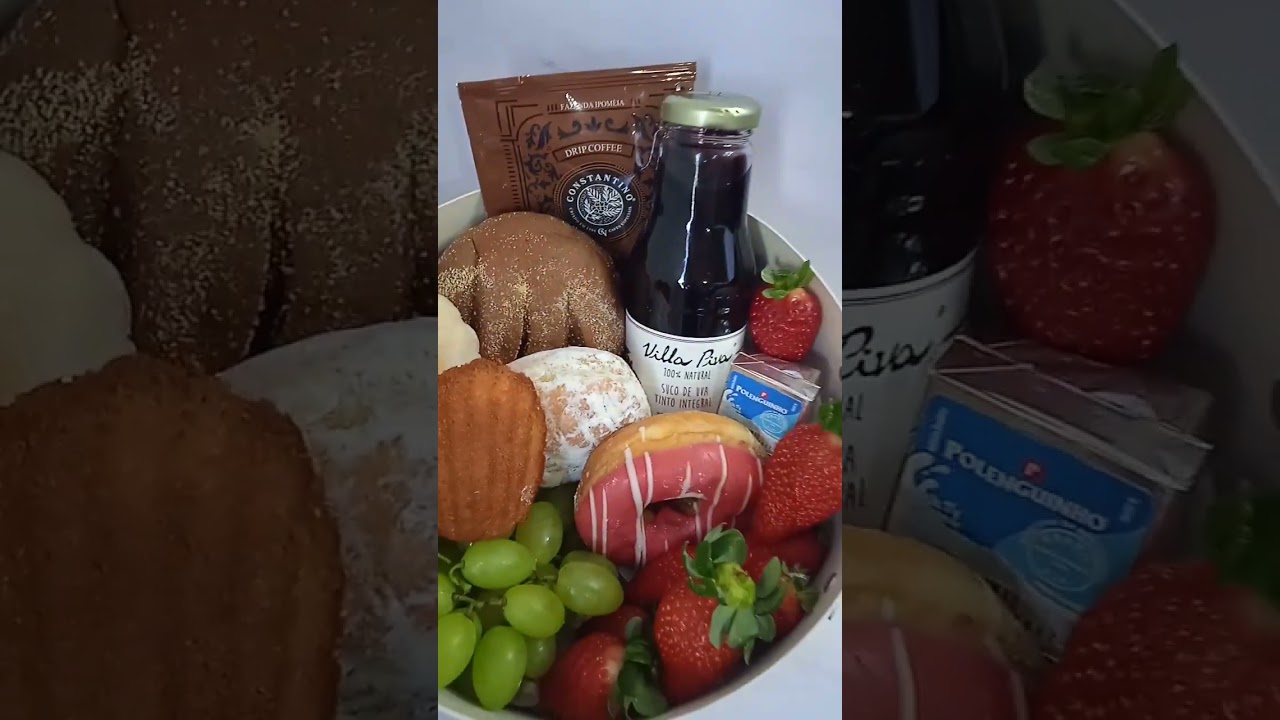 Cesta de café da manhã #food #cestadecafédamanhã #presentespersonalizados #brunch #celebrate