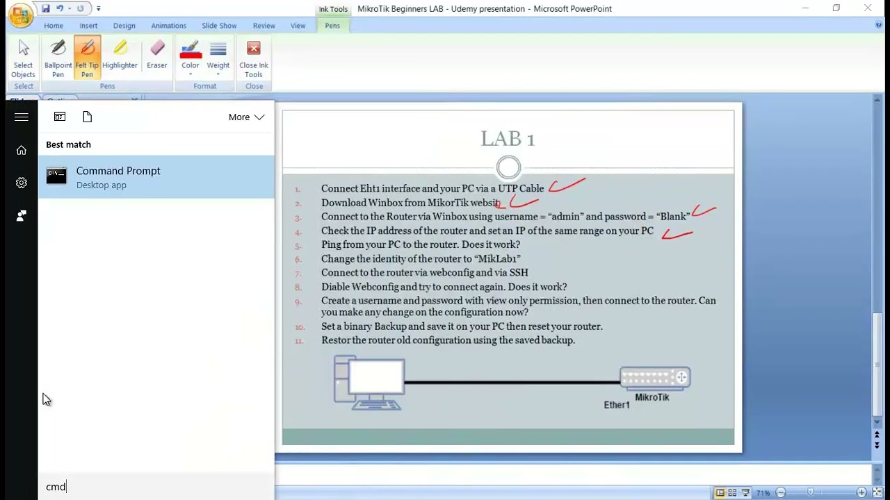 MikroTik RouterOS Basics - LAB1