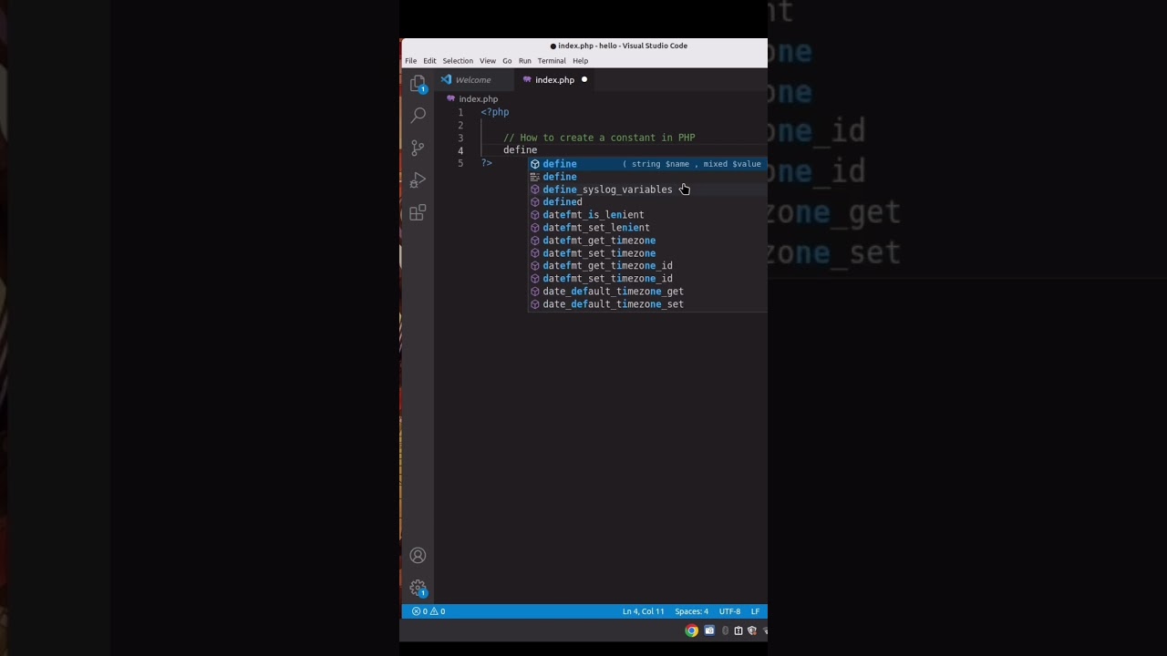 How to create constants in PHP