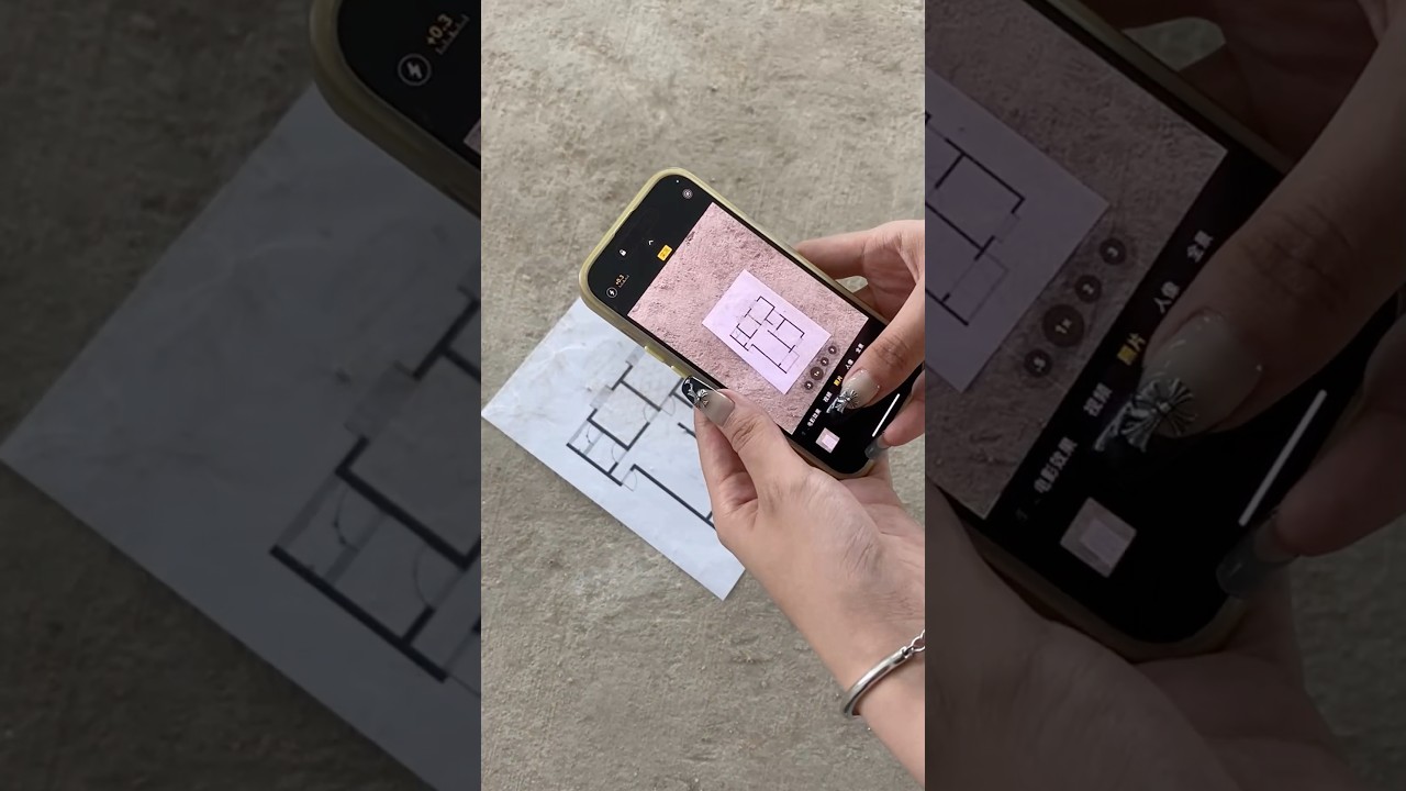 Damaged floor plan? Just scan and trace with the app#design #fyp #photo #decoration #floorplan #ai
