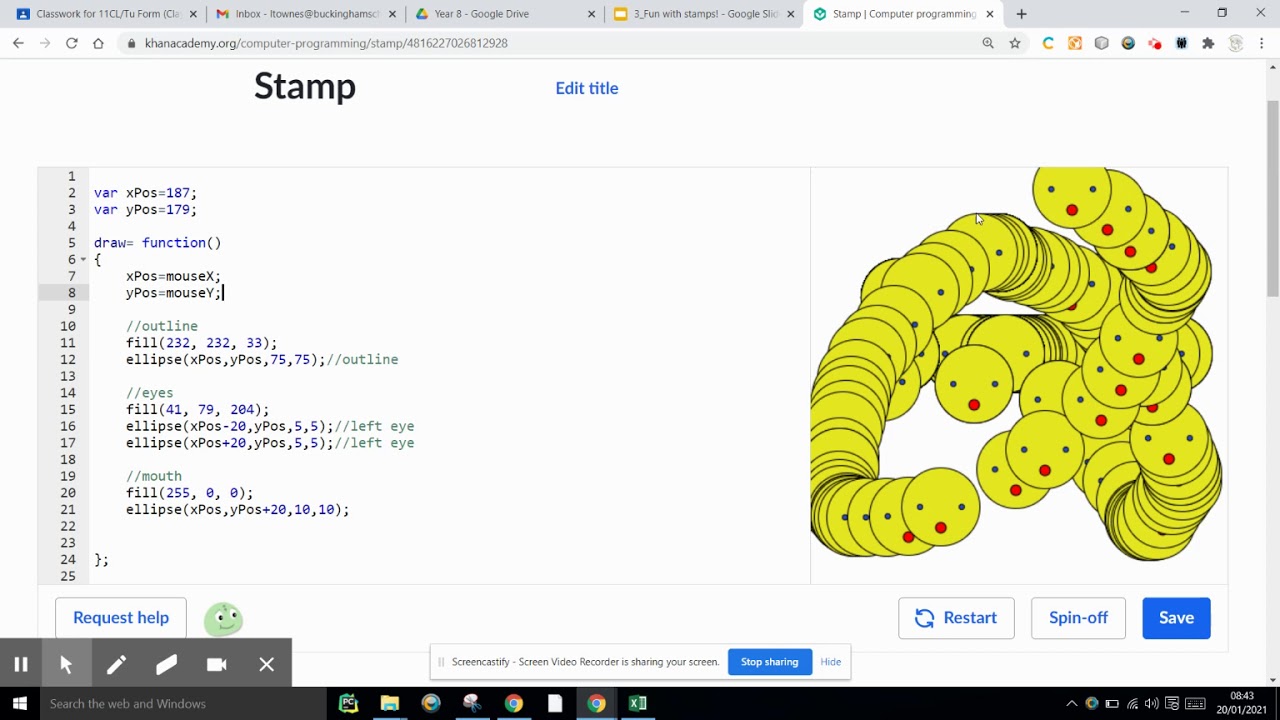 mouseIsPressed example