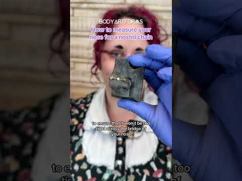 How to Measure Your Nose for a Nostril Chain