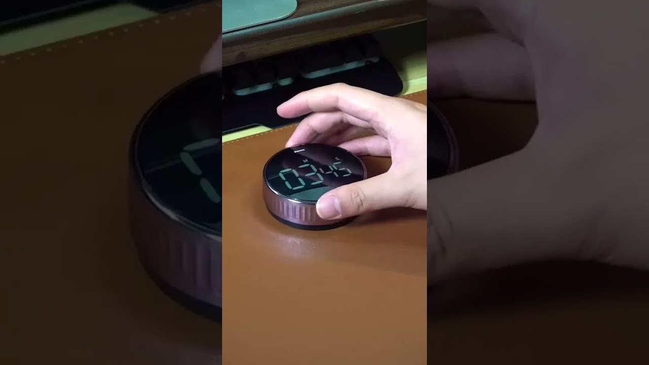 Round Timer LED Mute Timer Self-Discipline Rotation Timer Magnetic Suction https://amzn.eu/d/75b8z59