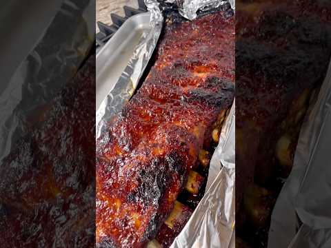 Juicy Oven-Baked BBQ Ribs Recipe | Fall-Off-The-Bone Tender! #bbq #bbqribs #shorts