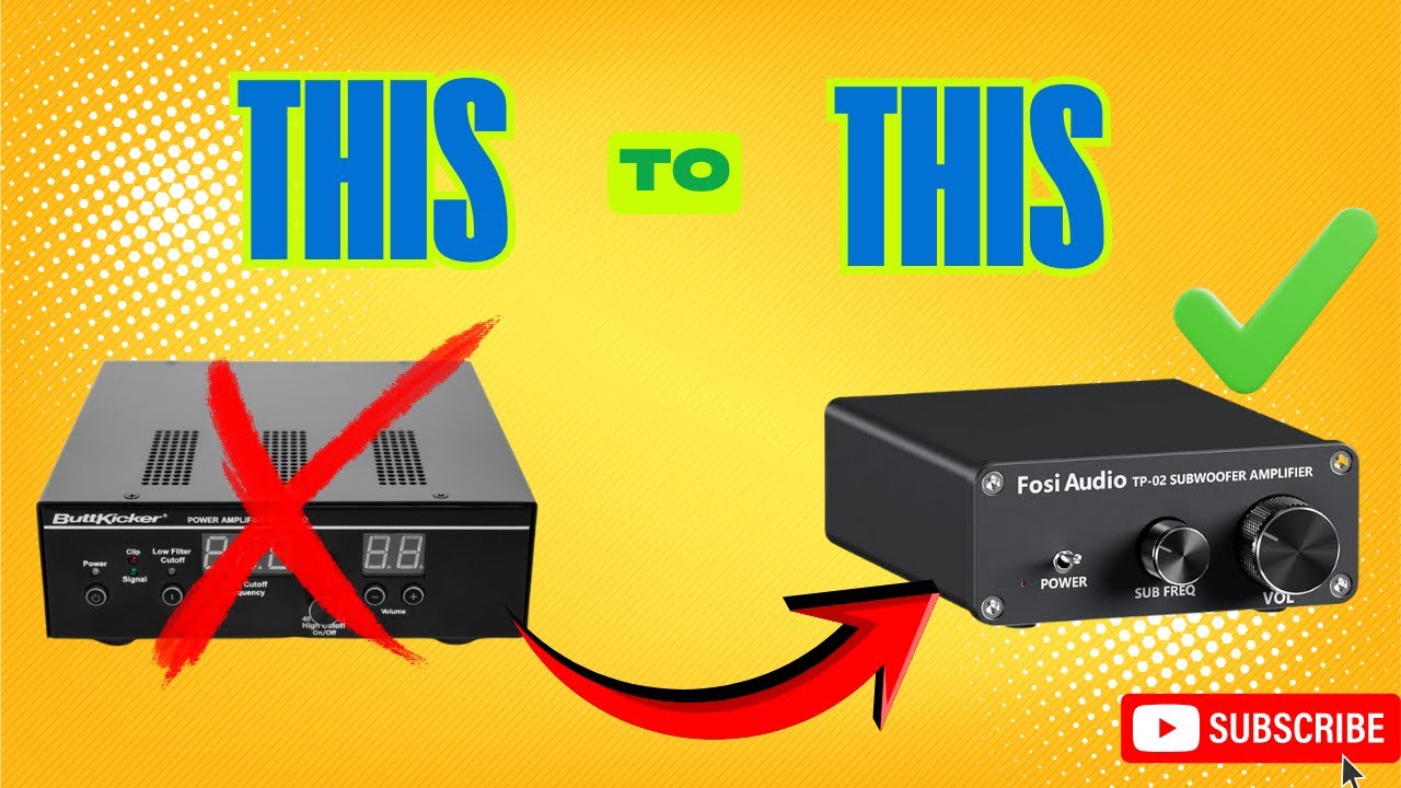 My Buttkicker gave up | This is the replacement | Fosi Audio TP-02 | Haptic setup guide