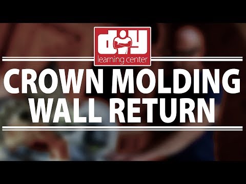 How to cut a crown molding return