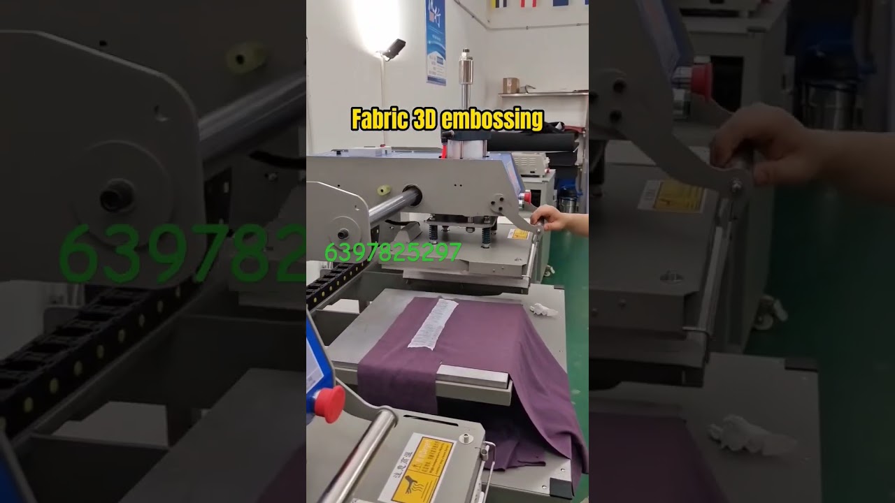 Embossing machine | Fabric Embossing machine Dream press machinery