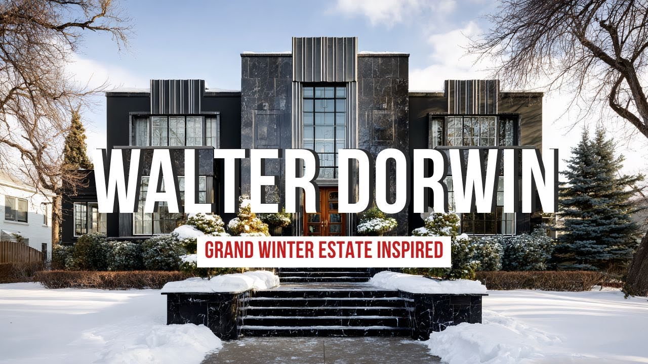 Grand Winter Estate Inspired by Walter Dorwin Teague s Industrial Art Deco Style