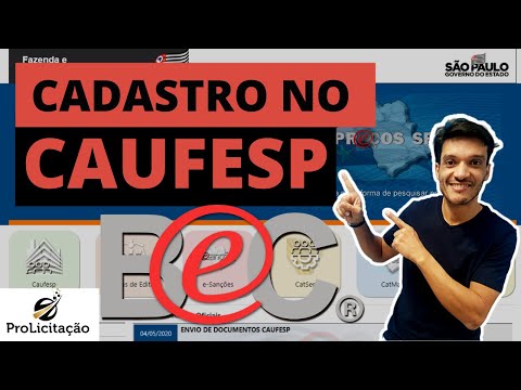 COMO FAZER CADASTRO NO CAUFESP - #BEC #CAUFESP