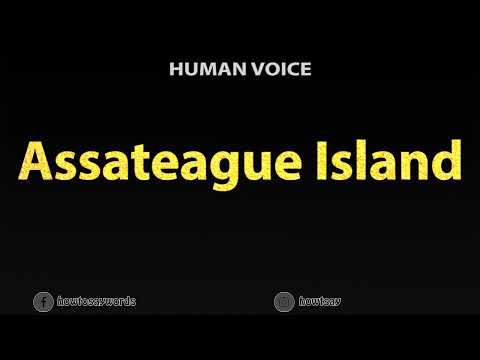 How To Pronounce Assateague Island