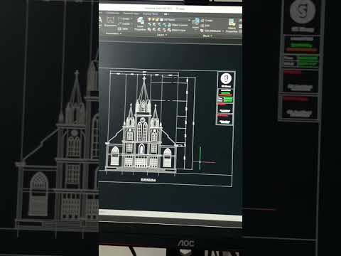 CHURCH Building 2D Drawing #autocad #2ddrawings