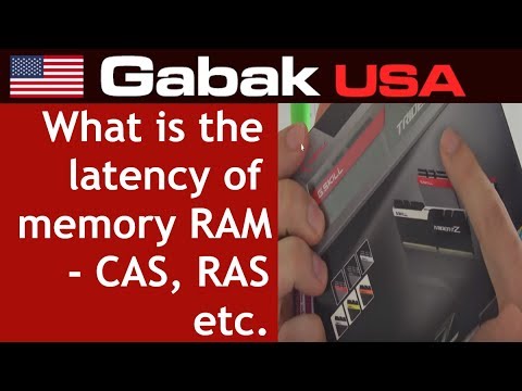 what is the latency of memory RAM - CAS, RAS etc