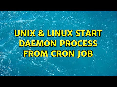 Unix & Linux: Start daemon process from cron job (2 Solutions!!)