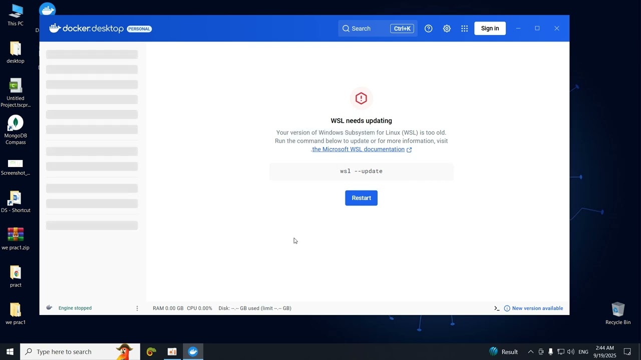 79 - Fixing Docker Installation Issues | Installing or Updating WSL in Windows