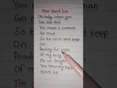 Shakira ~ Hips Don't Lie #lyrics #shorts