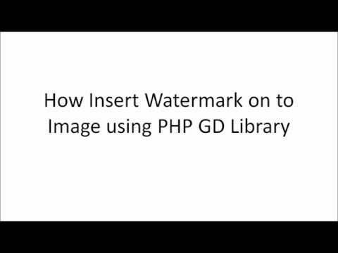 How to Add Watertext or Watermark to an Image using PHP GD Library