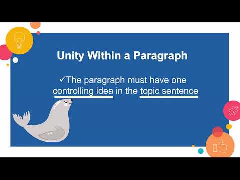 Writing Tutorial - Unity in a Paragr…: English ESL video lessons