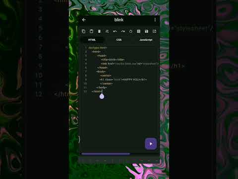 test blinking html code with css....👩💻