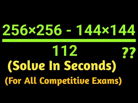 Simplify (256×256 - 144×144)/112 || How To Simplify ||@locusmathssolutions