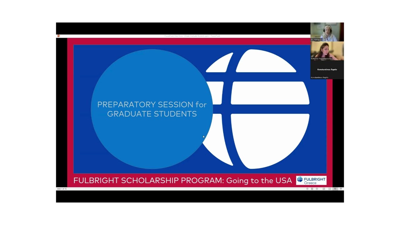 Fulbright Graduate Student Program Part I