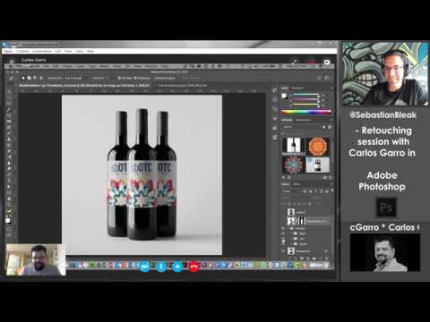 Adobe Photoshop: Carlos Garro MockUp Wine Bottle
