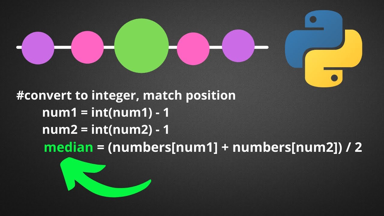 3. MATH IN PYTHON | CALCULATING MEDIAN IN PYTHON
