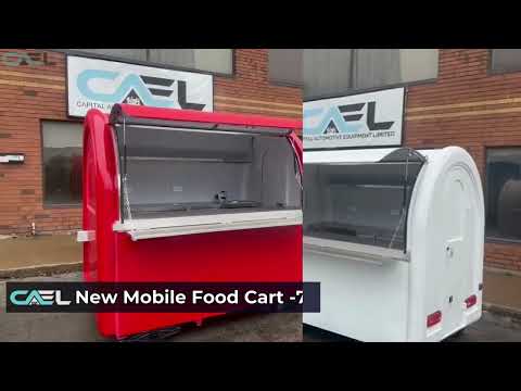 CAEL 7′  Round Top Mobile Food Cart - Stainless Steel + Features - Warranty [Pre-book available]