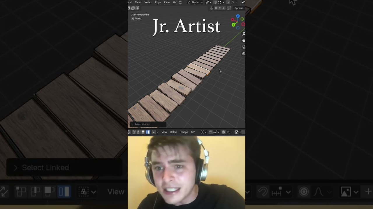 Jr vs Sr Artist:  Making Wood Planks #blendertutorial #blender #blendercommunity #blender3d #b3d
