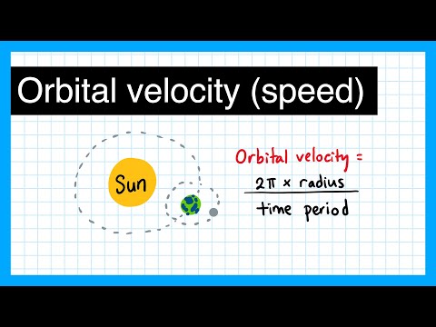 Orbital velocity (orbital speed) calculation - GCSE Physics