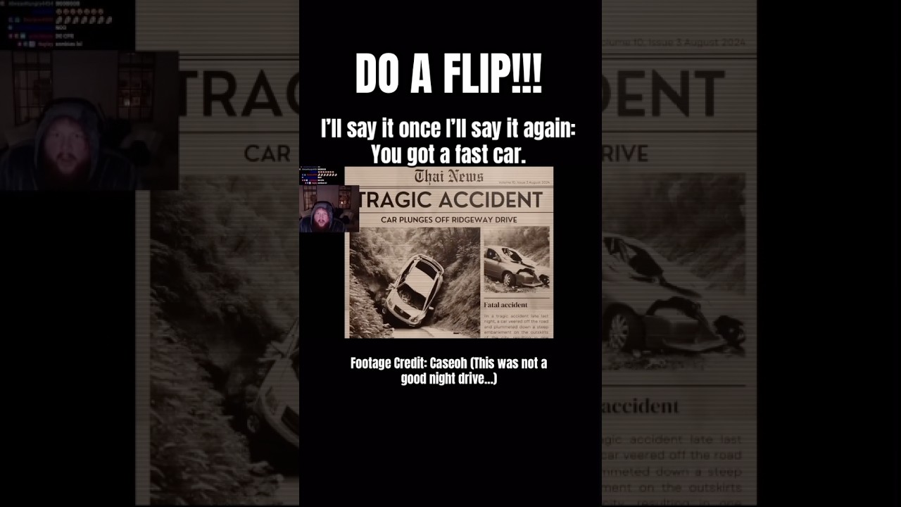 DO A FLIP!!! #memes #funny #humor #driving #drivingfails #horror #crash #cars #flip #nightdrive