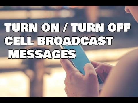 SMS Cell Broadcast Messages: How to Enable and Disable ? (Android)
